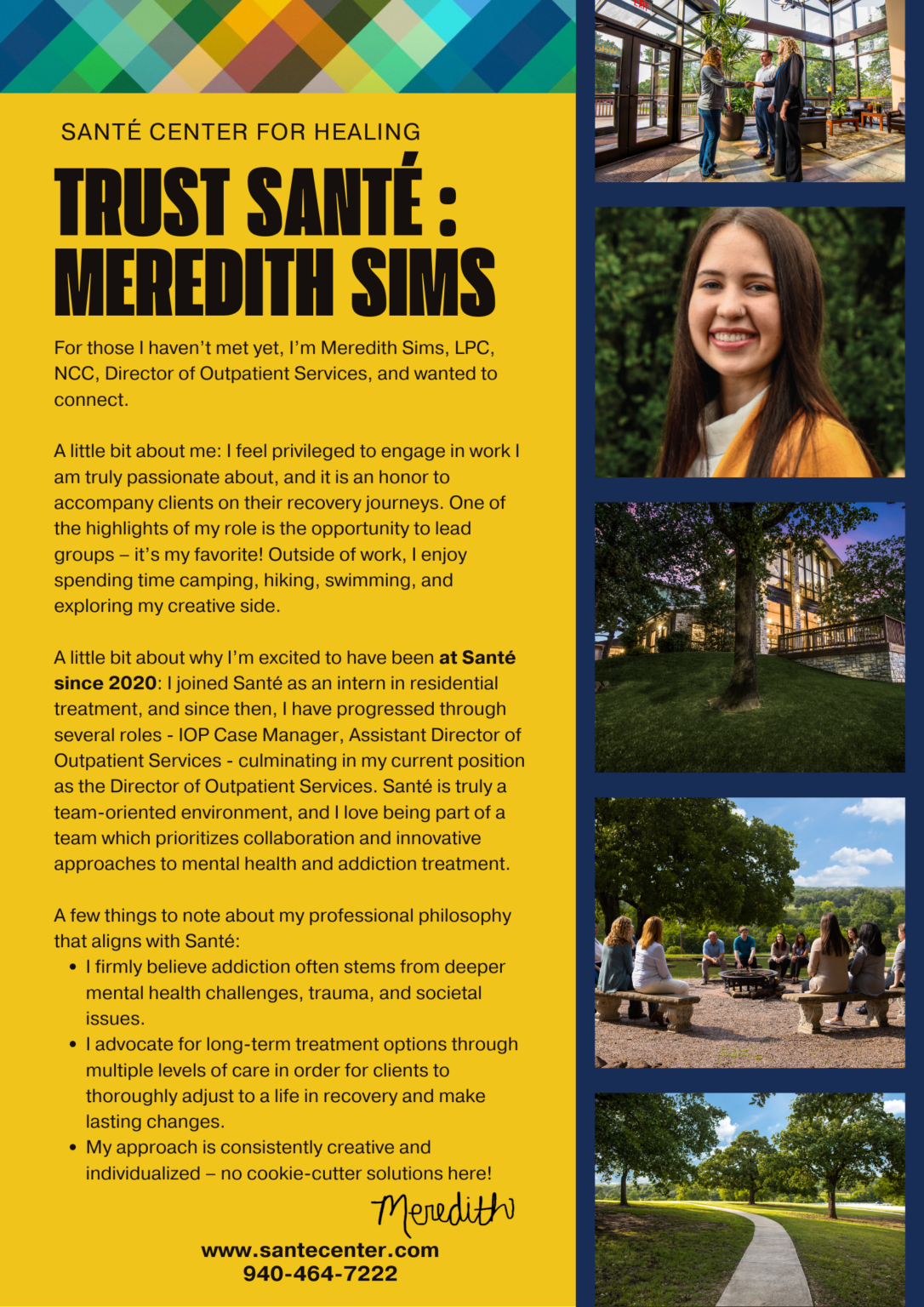 Trust Santé: Meredith Sims | Santé Center for Healing